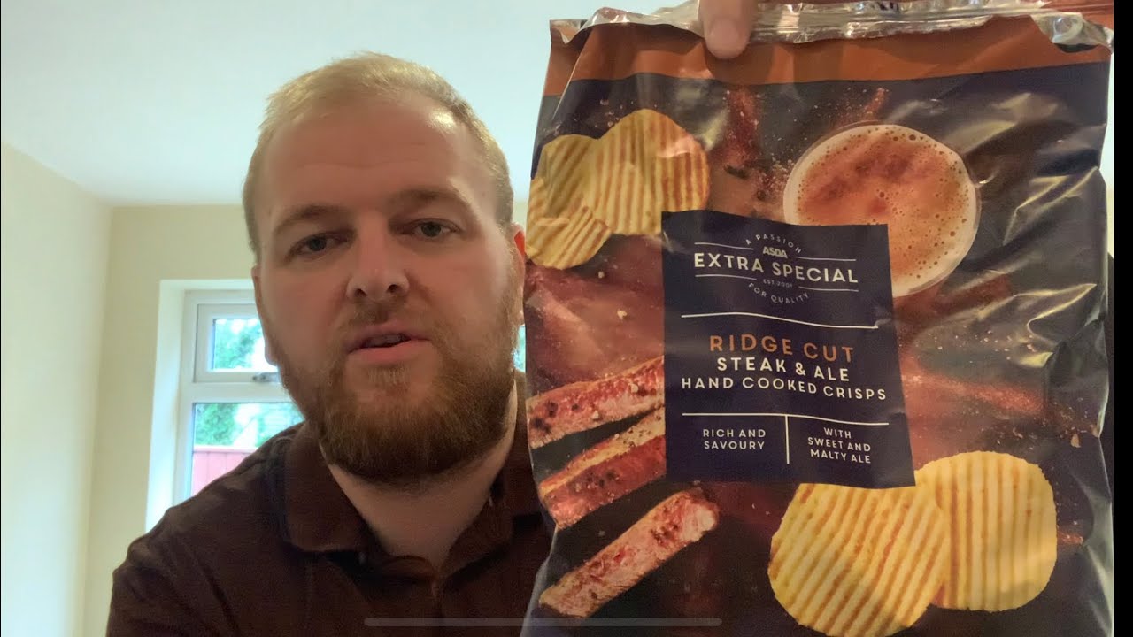 Asda Steak & Ale Flavour Crisps - Review - YouTube