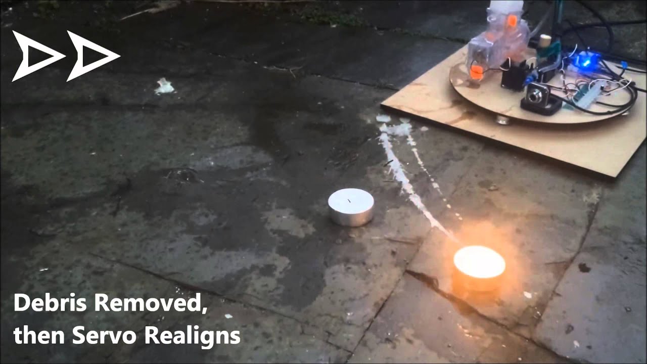 Autonomous Fire-Fighting Turret Demo - YouTube