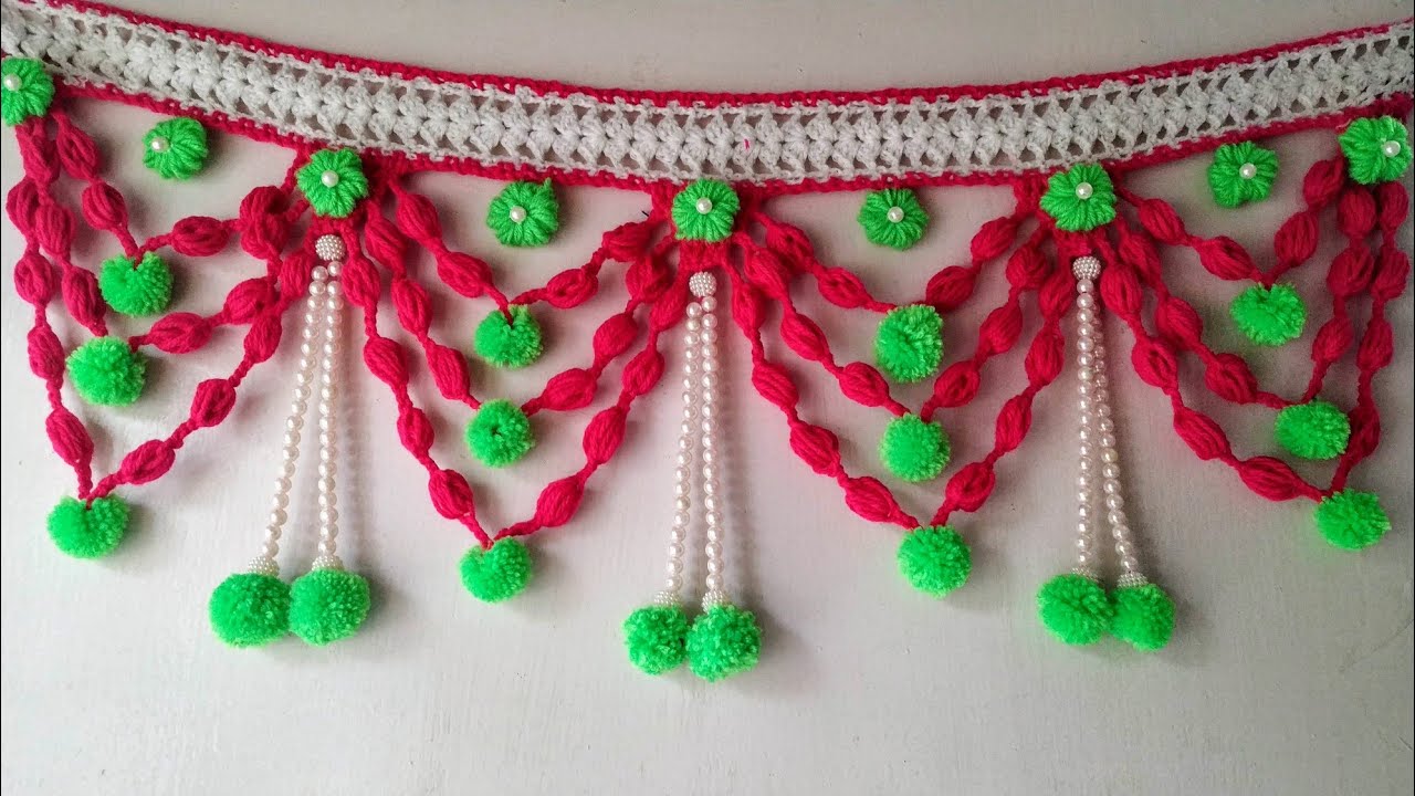 Wow!! Crochet awesome toran design/make easy toran - YouTube