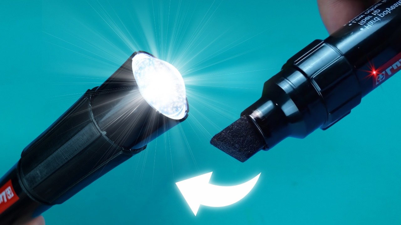 Unbelievable $2 Flashlight DIY With Marker – Even the Pros Are ...