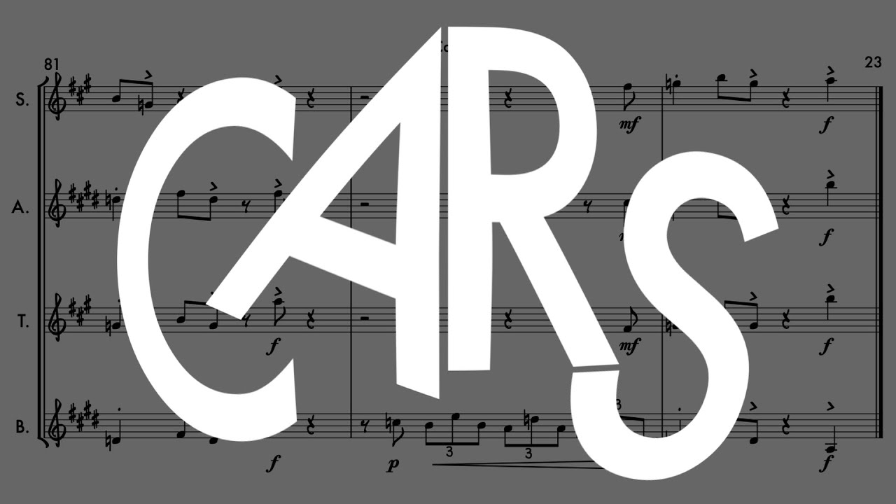 Cars | Sax Quartet | Score Video - YouTube