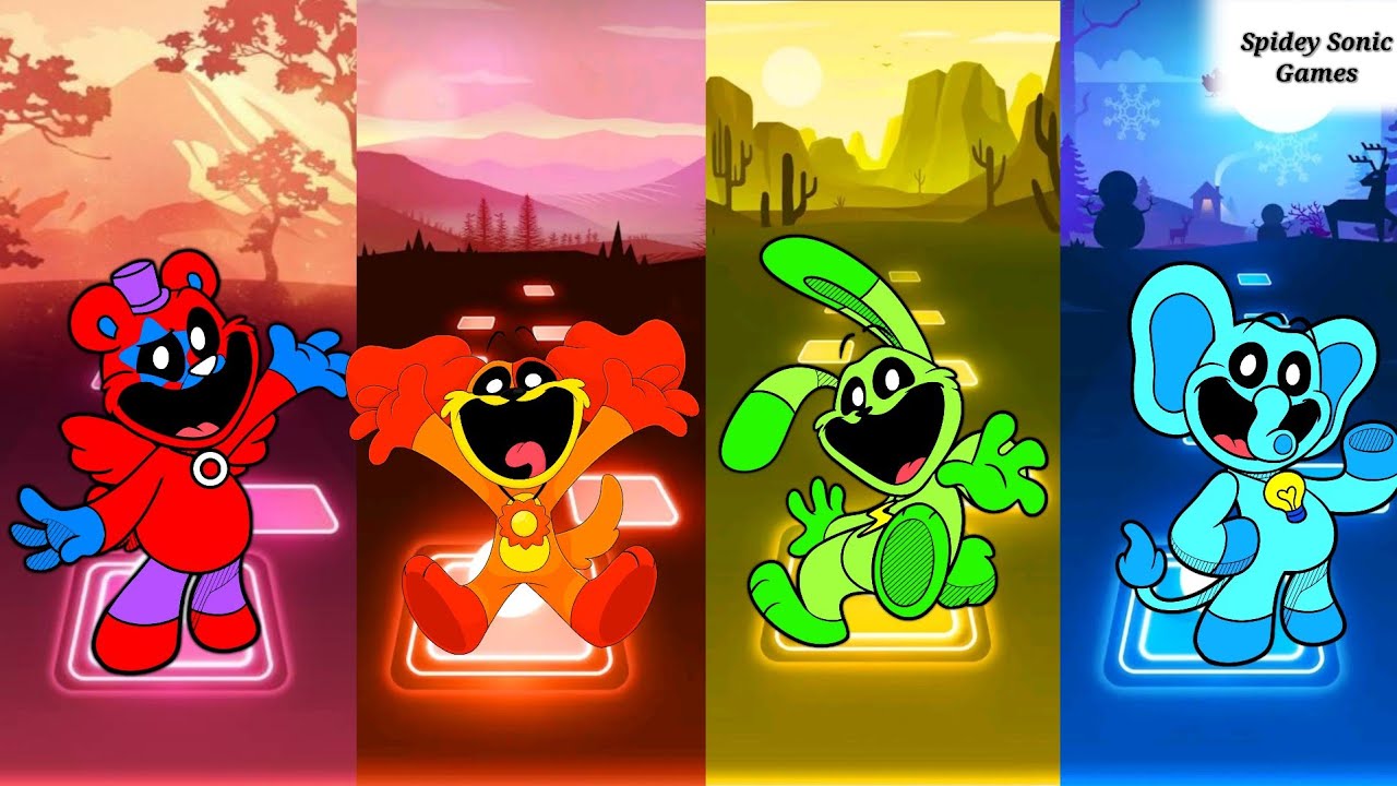 Poppy Playtime Stroy Chapter 3 - DogDay 🆚 Smiling 🆚 Hoppy Hopscotch 🆚 ...