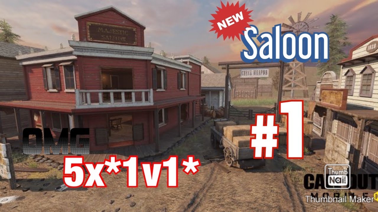 5 *1V1* MATCHES in *SALOON MAP* Gameplay in call of duty mobile - YouTube