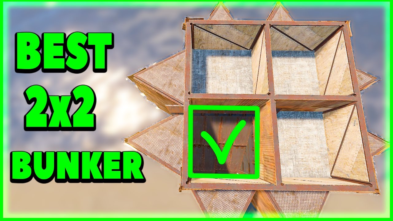 😱 The ONLY BUNKER You Have to know in RUST / RUST 2x2 BUNKER - YouTube