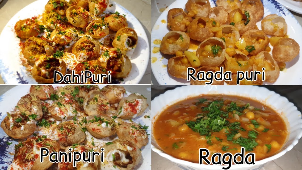 Street Syle Spicy Pani Puri,Ragda Puri & Dahi Puri | Easy & Yummy ...