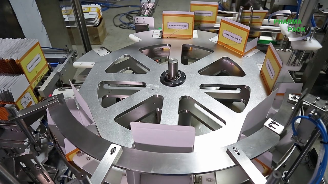 PHARMAPACK plaster cartoner packaging line--LINGRUI - YouTube