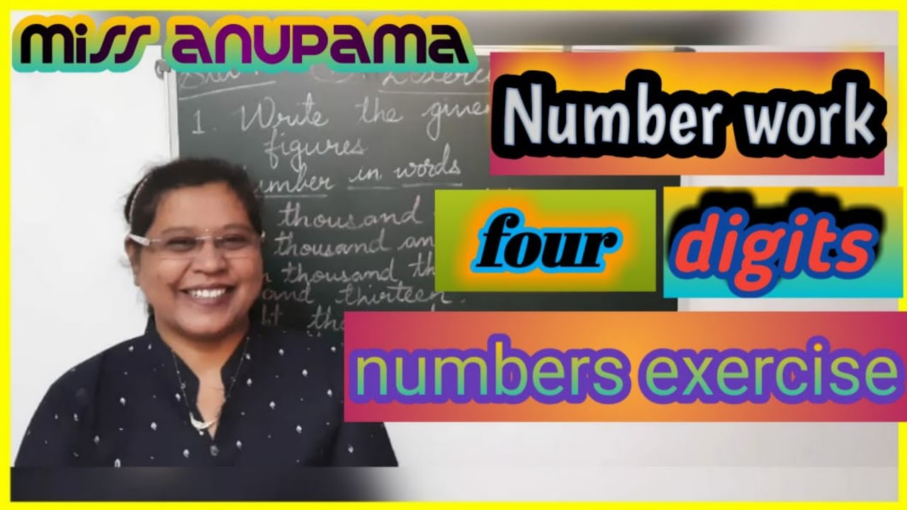 Std4 maths | number work | four digits numbers exercise | - YouTube