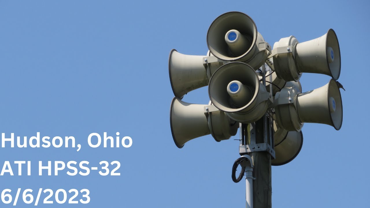 Hudson, Ohio - ATI HPSS-32 Siren Test - Short Blast - 6/3/2023 - YouTube