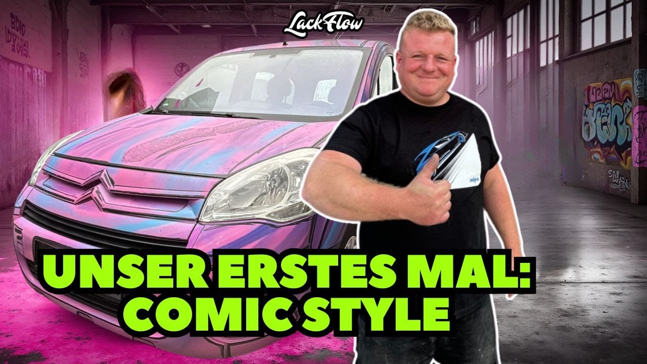 Comic-Style Lackierung: Aus dem Auto wird ein Kunstwerk! 🚗💥 - YouTube