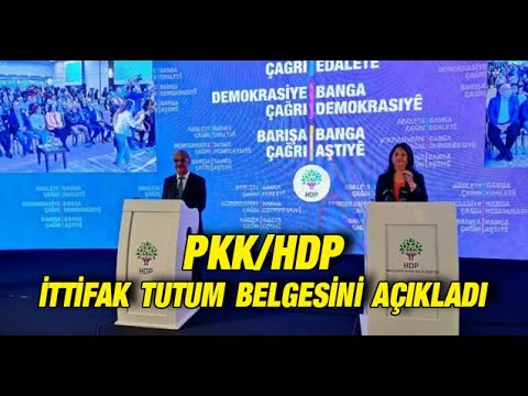 PKK/HDP ittifak tutum belgesini açıkladı