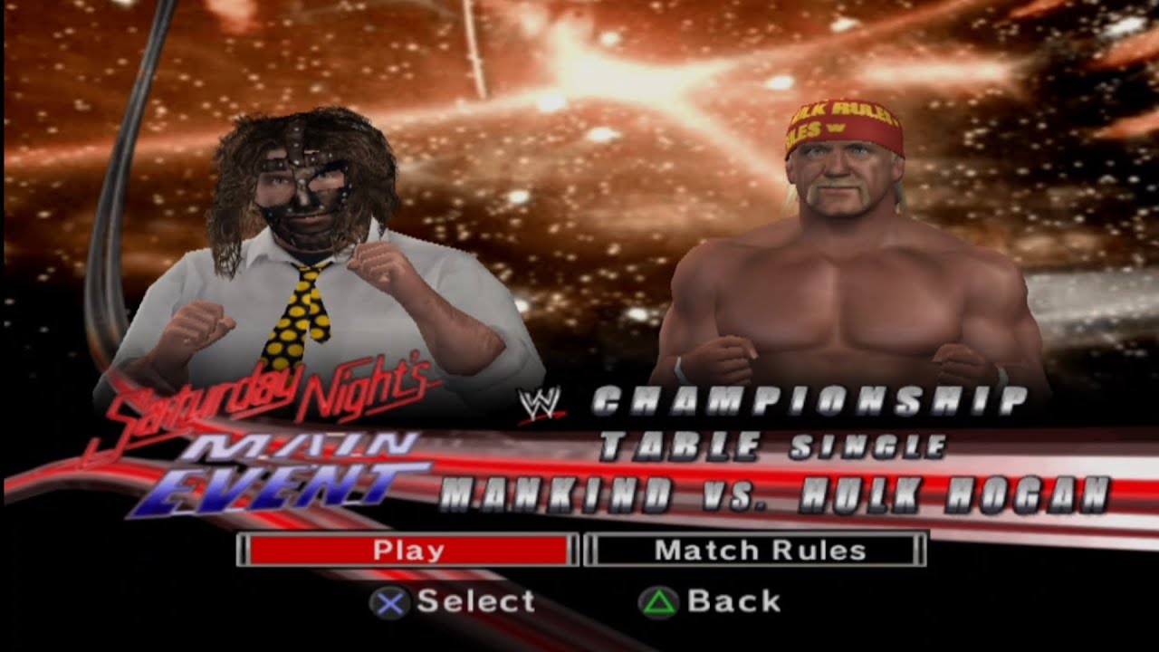 WWE SmackDown vs Raw 2007 - Mankind vs Hulk Hogan | Table Match | WWE ...