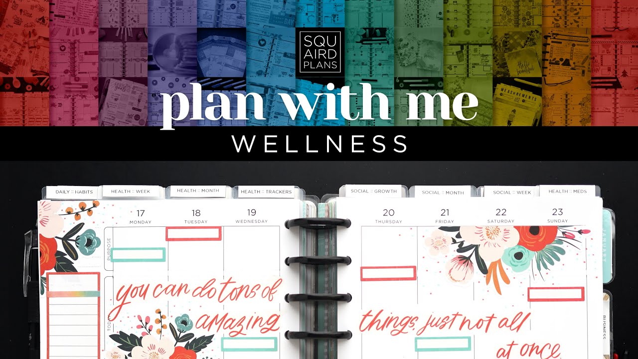 Health Plan with Me :: Modern Florals Theme :: Classic Happy Planner ...