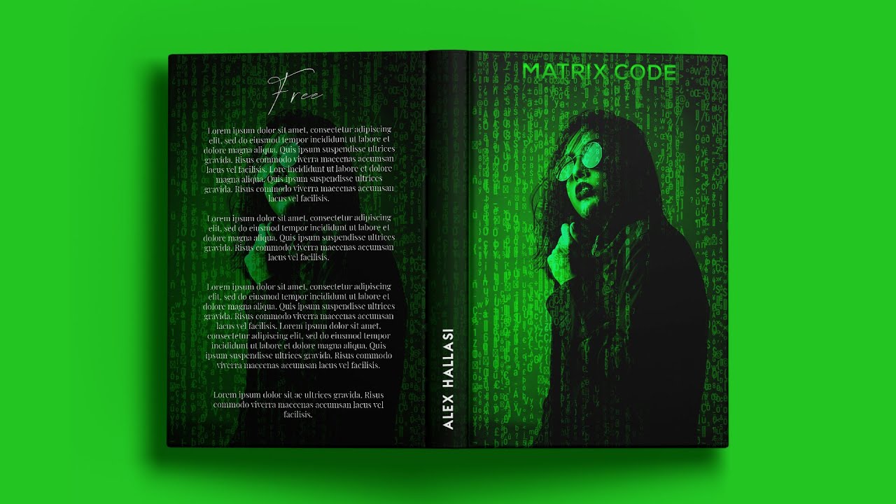 How To Design A Book Cover | Matrix Effect | Photoshop Tutorial - YouTube