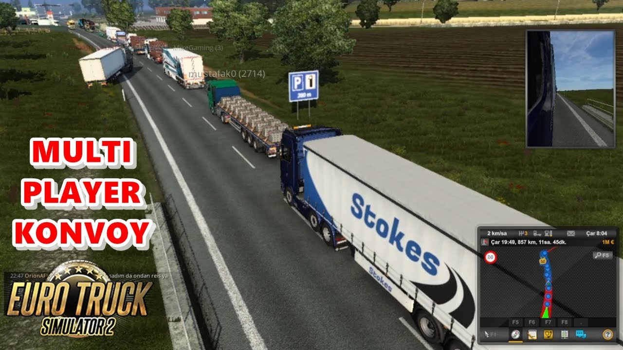 Ets 2 Konvoy Logitech G29 Multi Player - YouTube