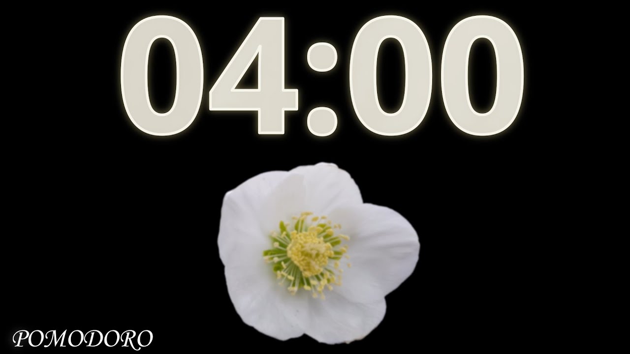 4 Minute Timer with Music - Study - Work - Deep Focus - Countdown Timer ...