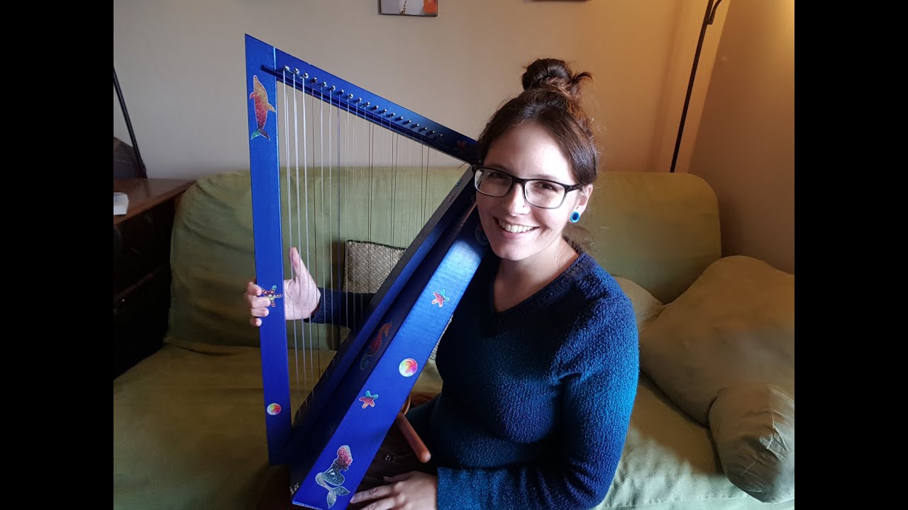 Double Strung Waring Cardboard Harp Build - YouTube