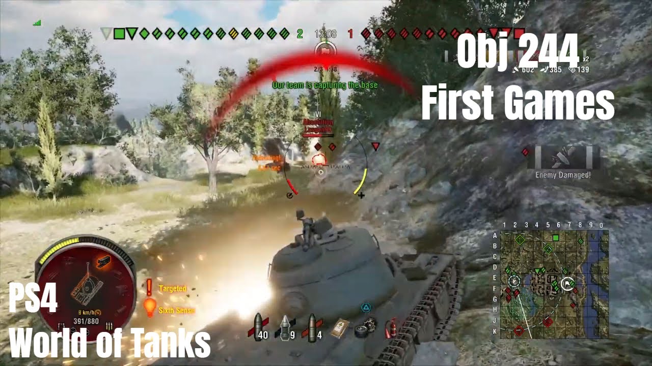 Object 244 First Games | World of Tanks | PS4 - YouTube