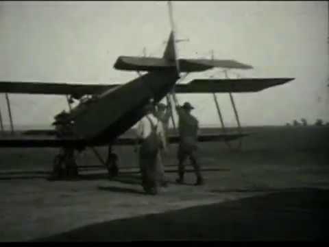Airplane at Fort Crook, c.1928 - YouTube