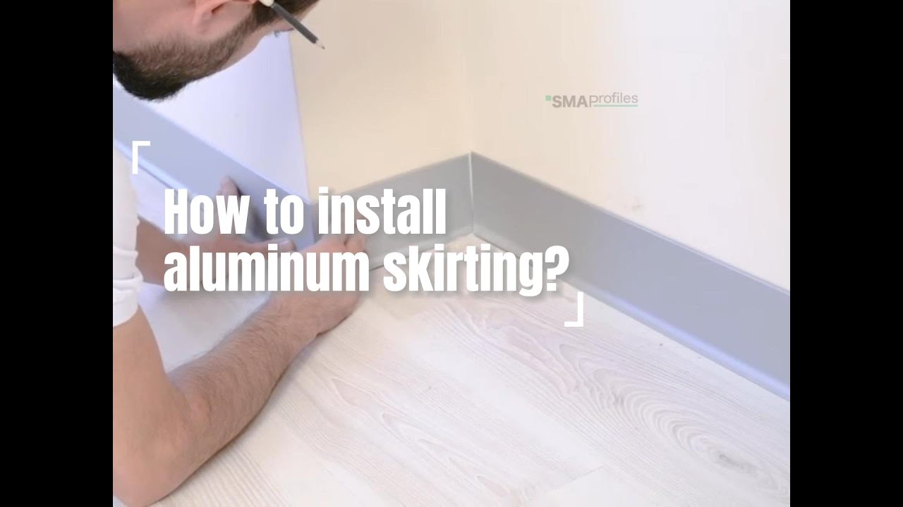 How to install aluminum skirting board? - YouTube