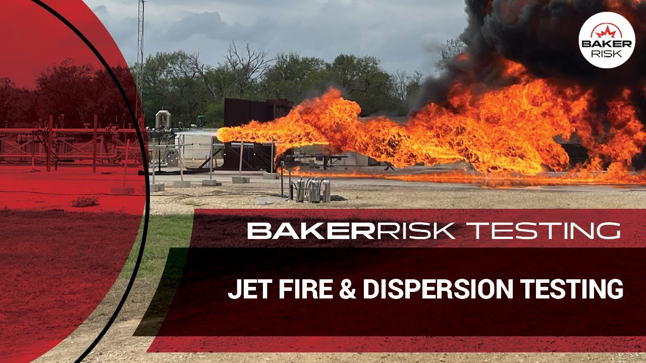 Jet fire & dispersion testing with BakerRisk - YouTube