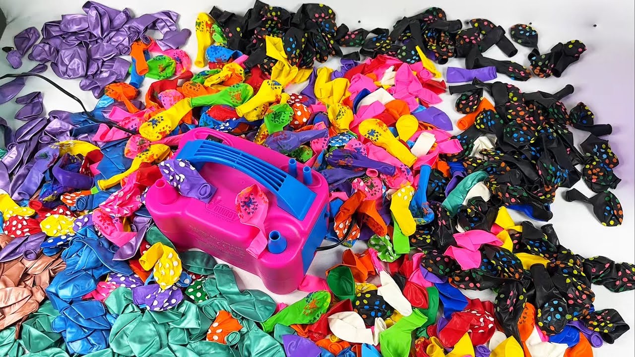 8:43 minutes satisfying video | balloons bursting | fancy 🎈 | colourful ...