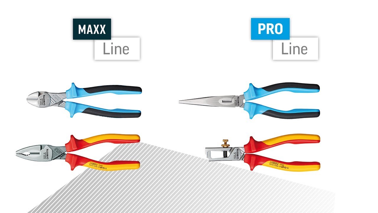 WITTE Tools Pliers Assortment - YouTube