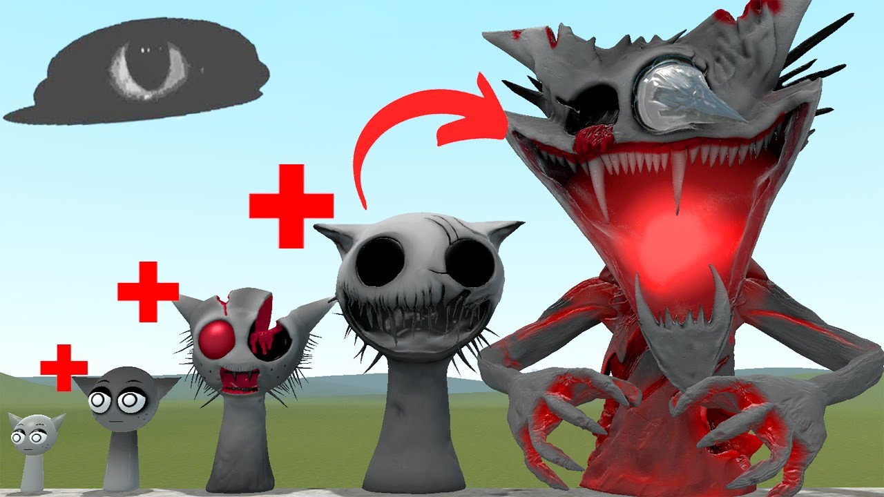 NEW EVOLUTION OF ALL PHASES OF HORROR GRAY SPRUNKI In Garry's Mod - YouTube