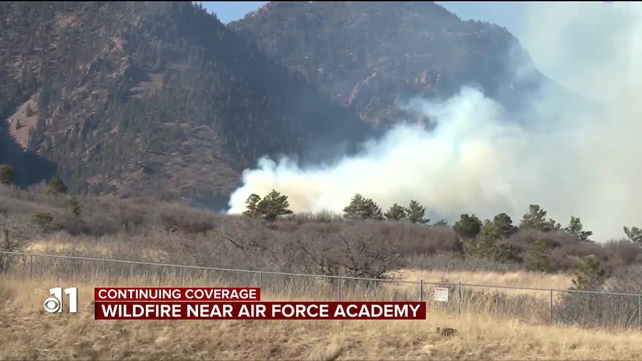 Colorado Springs residents react as fire near Air Force Academy burns ...