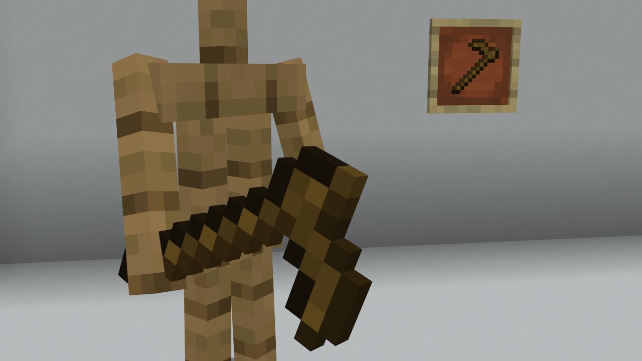 #18 Cómo hacer una azada de madera en Minecraft - YouTube