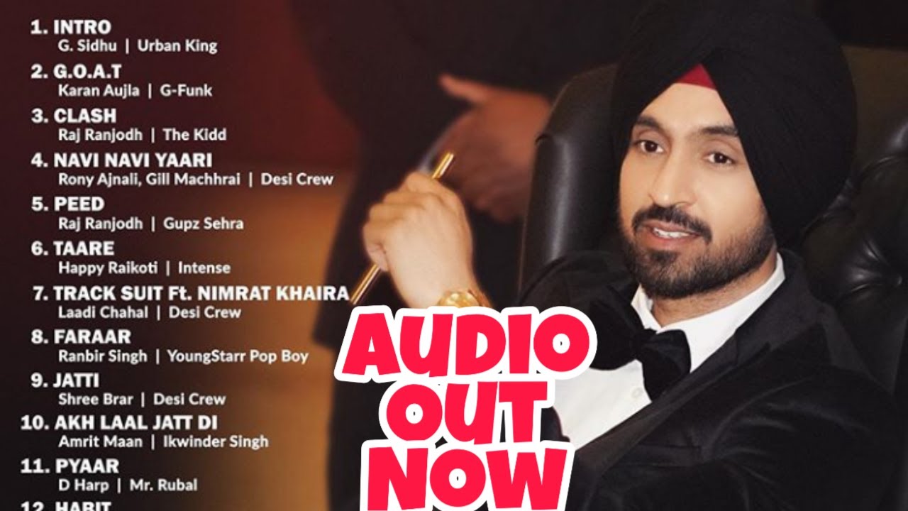GOAT Diljit Dosanjh Album Song Out Now || G.O.A.T Album - YouTube