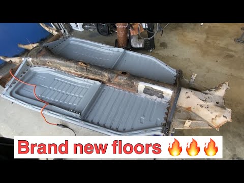 Vw bug pan halve replacement - YouTube