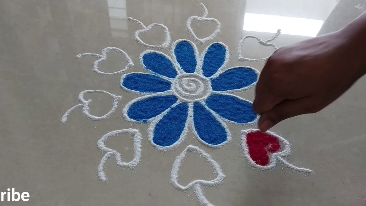 Small Rangoli Designs For Everyday || Simple Relaxing Rangoli Designs ...