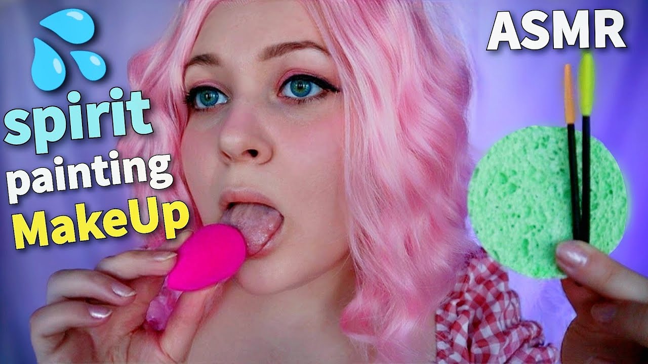 ASMR SPIT PAINTING ON YOUR FACE💦 ️FAST & AGGRESSIVE MakeUp in 3 min 28 seconds💄 - YouTube