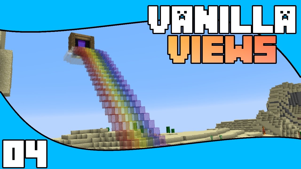 Rainbow Road Nether Portal | Minecraft: Vanilla Views | 1.12 ...