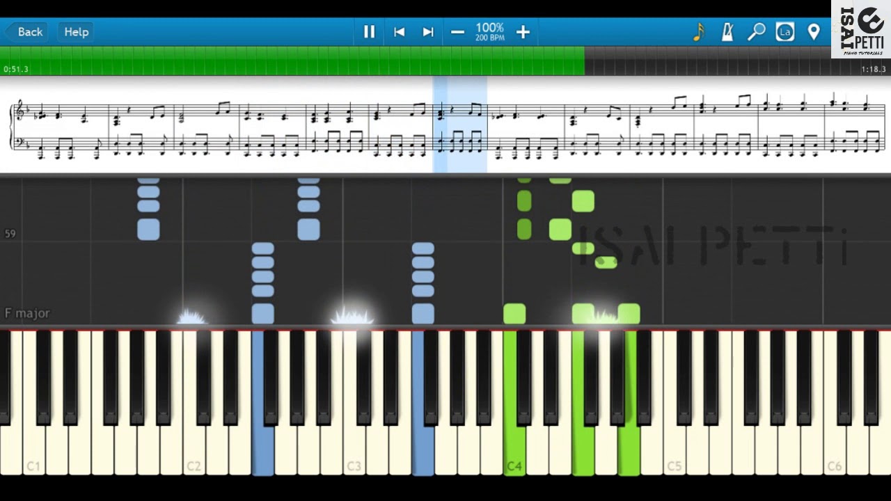 Pirates Of The Caribbean | Piano notes | Tutorial | Isai Petti - YouTube