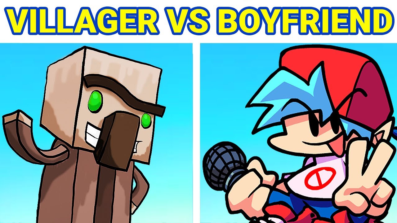VILLAGER (Minecraft) VS BOYFRIEND - Friday Night Funkin' Battle! (HARD ...