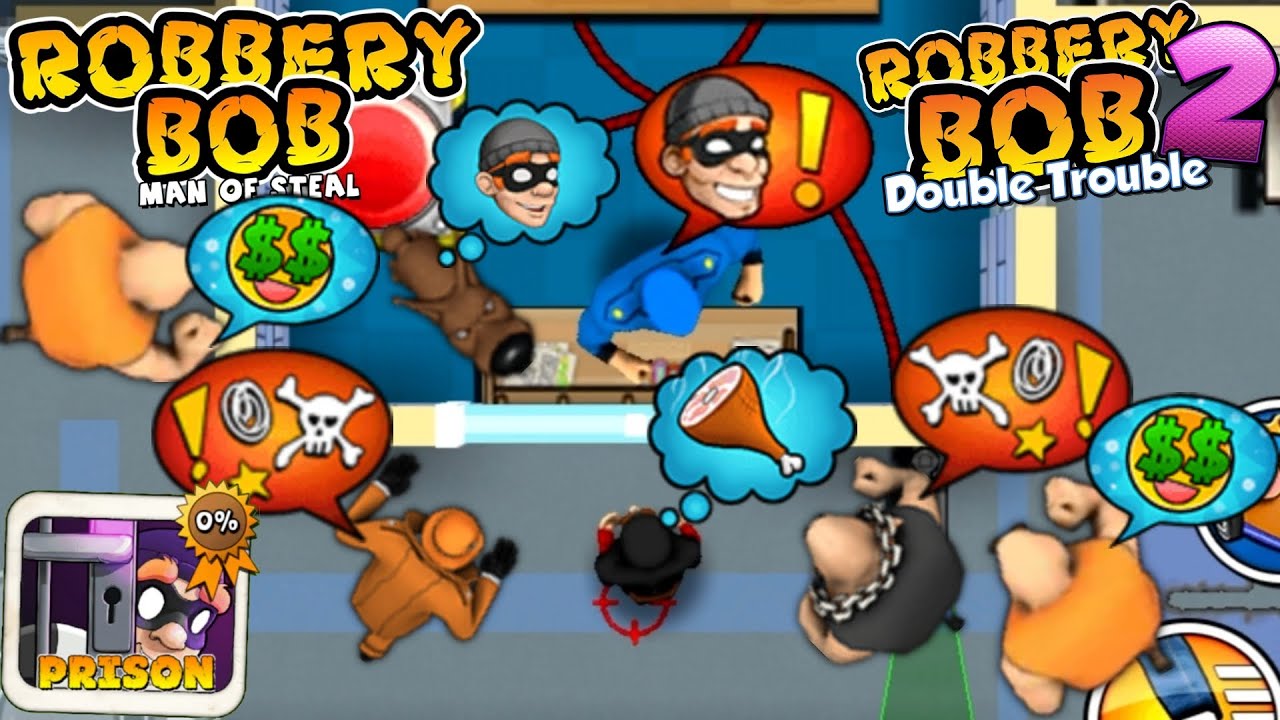 Robbery Bob - Prison vs Robbery Bob 2 Gameplay Walkthrough Ep 14 - YouTube