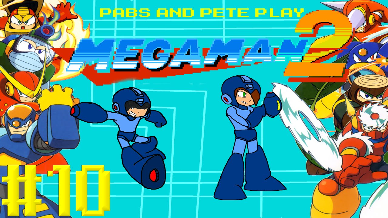 LASER BEAMS!!! | Mega Man 2 Part 10 | Pabs and Pete play - YouTube