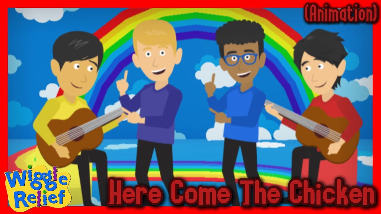 Here Come The Chicken (Wiggly Animation) | Wiggle Relief - YouTube