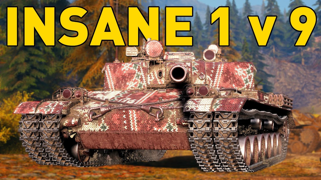 MASSIVE 1 vs 9 in World of Tanks - YouTube