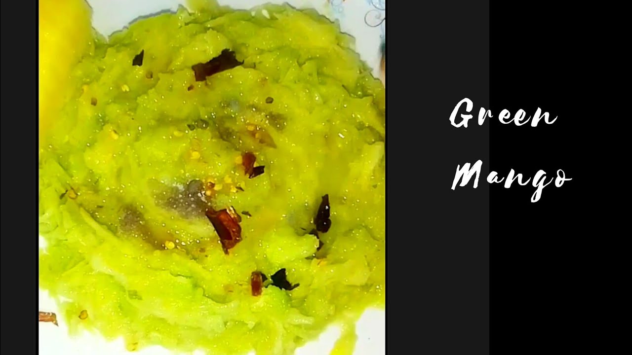 Mouthwatering Green mango vorta.. - YouTube