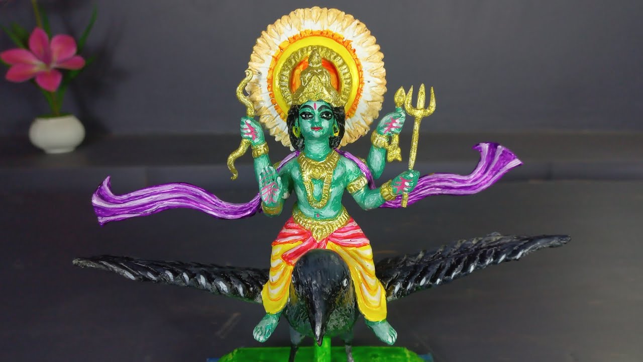 How to Make a Small Clay Shani Dev Idol | Step-by-Step Shani Idol ...