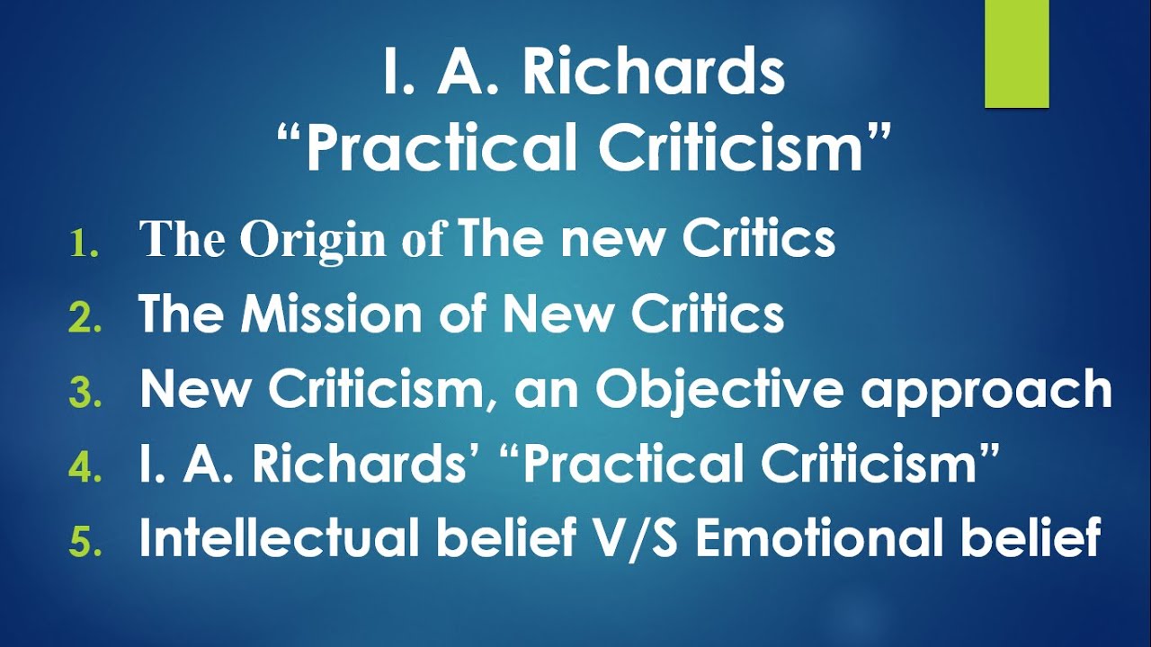 Practical Criticism By I A Richards English Medium YouTube practical-criticism-by-i-a-richards-english-medium-youtube