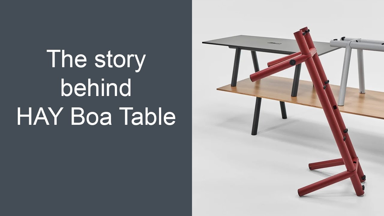 The story behind the HAY Boa table - YouTube