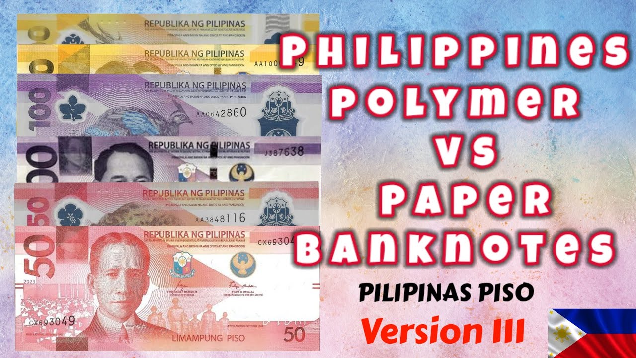 Philippines Polymer Paper Notes | Pilipinas Plastic at Paper Banknotes ...