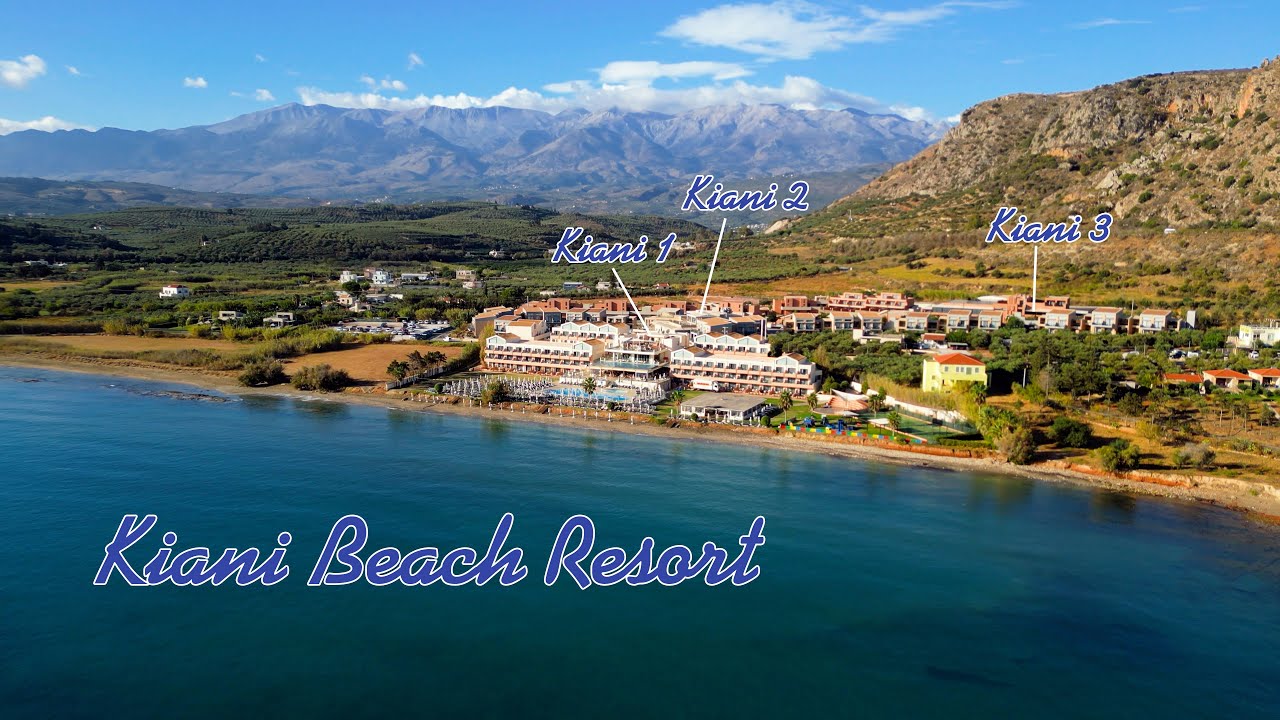 Kiani Beach Resort / Greece / Crete / Walk around the hotel - YouTube