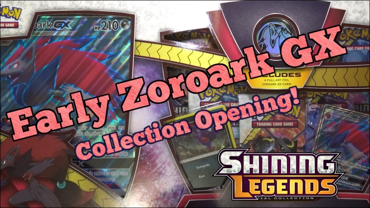 Opening a Pokemon Shining Legends Zoroark GX Box! - YouTube