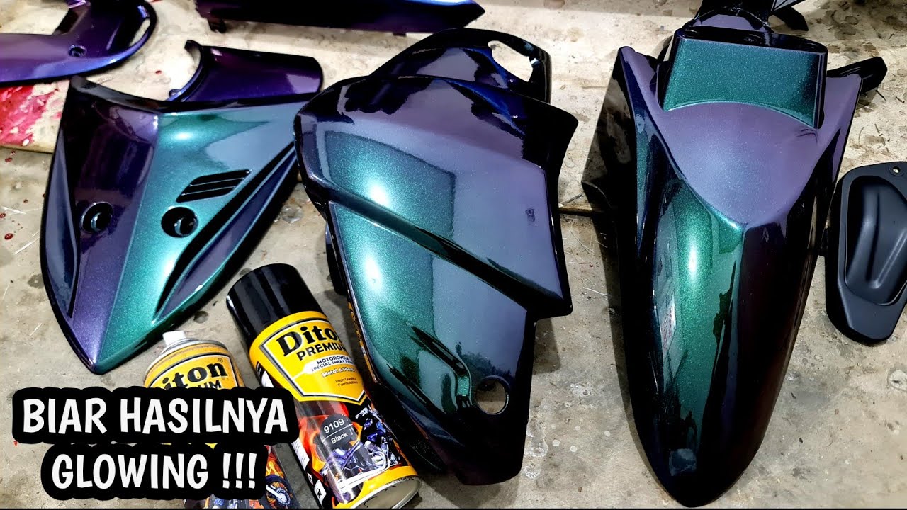 BAJED AEROSOL,WARNA BUNGLON ! Bisa donk, repaint body motor menggunakan ...