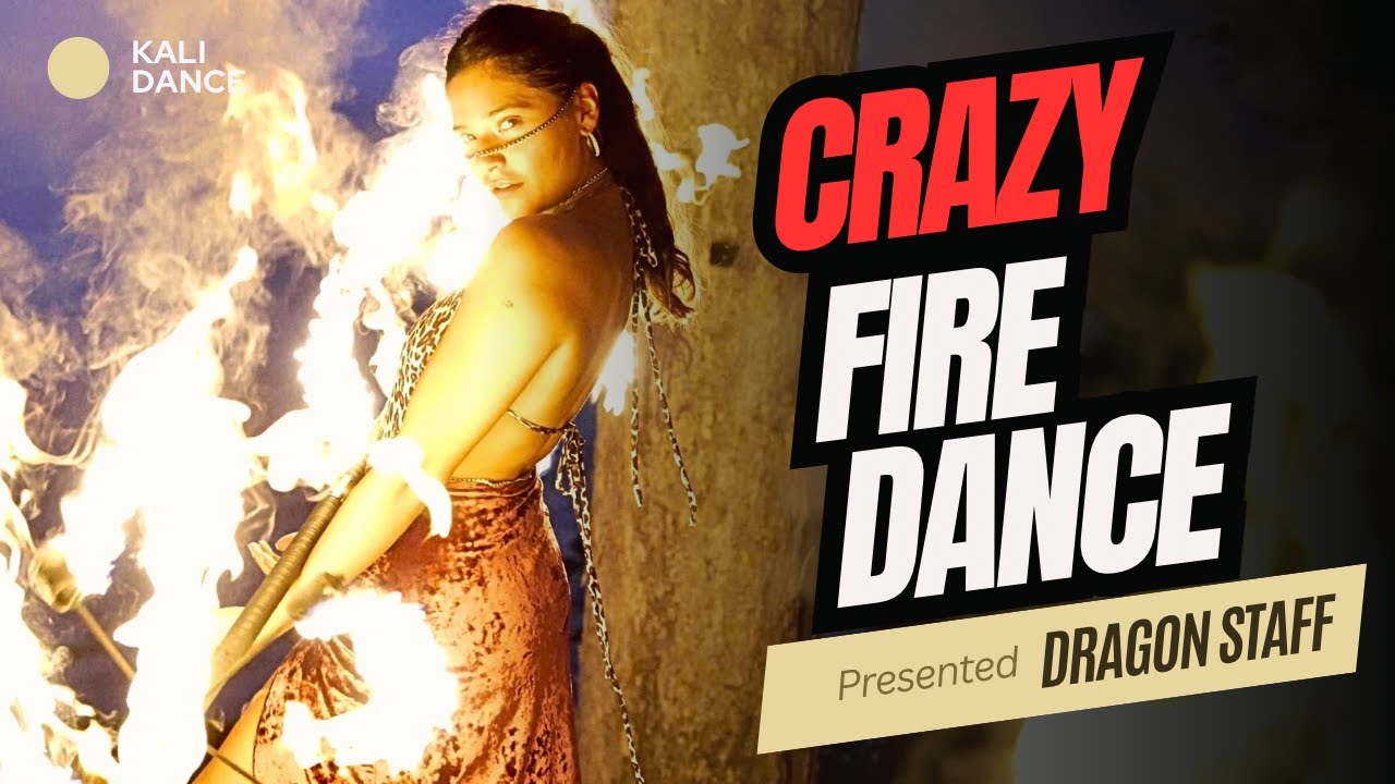 CRAZY FIRE SHOW | This Was HOT! - SHE SLAYS Dragon Staff | Jaco Costa Rica | Kali Dance - YouTube