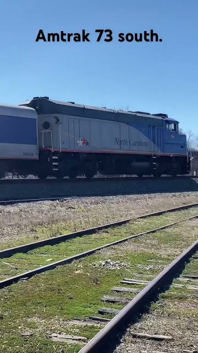 Amtrak 73 southbound thru Lexington, NC #trains #norfolksouthern #amtrak #amsr - YouTube